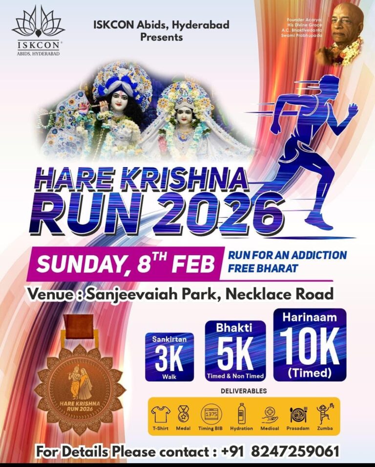 Hare Krishna Run 8th February 2026 - hellohyderabad.org