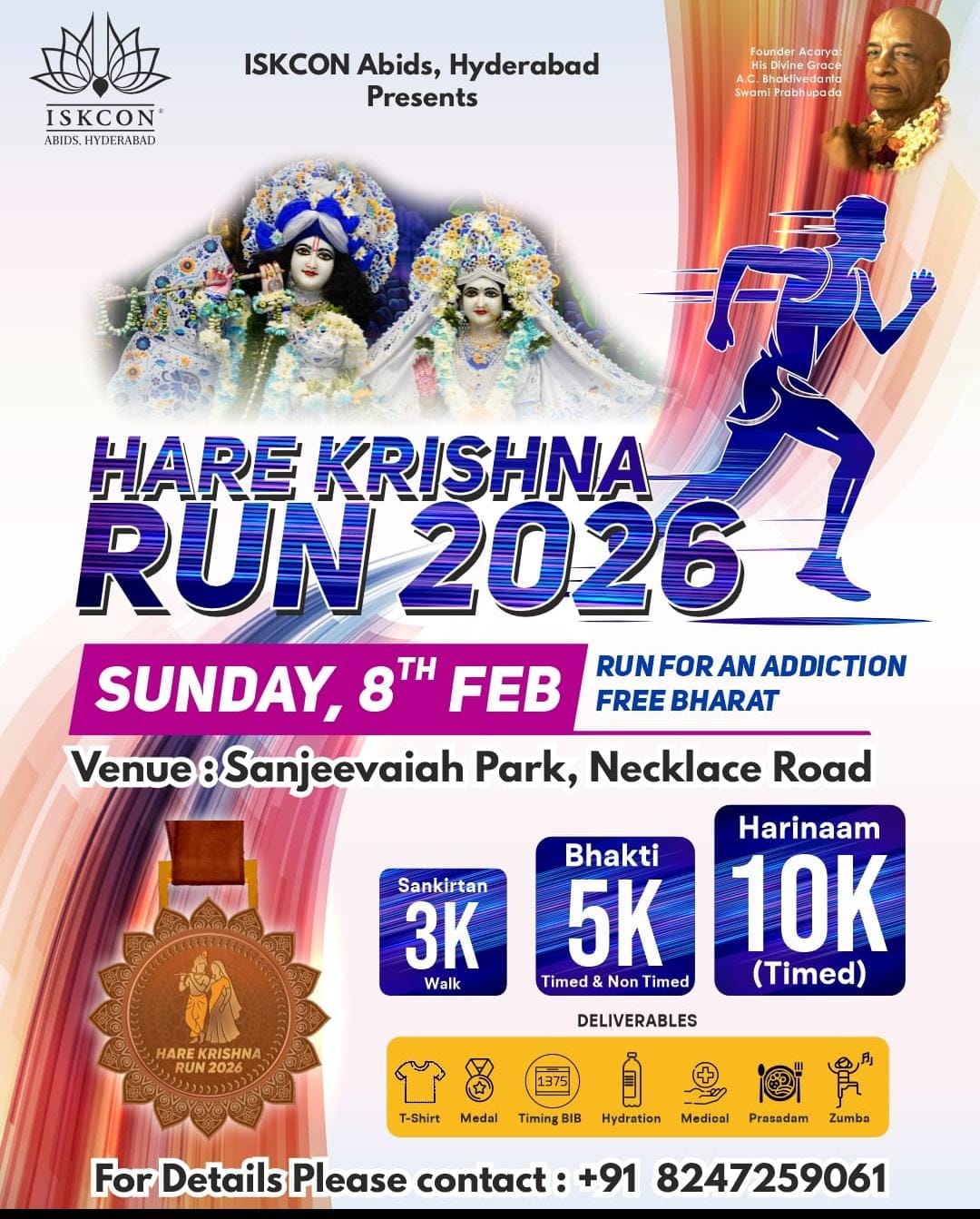 Hare Krishna Run 8th February 2026 - hellohyderabad.org